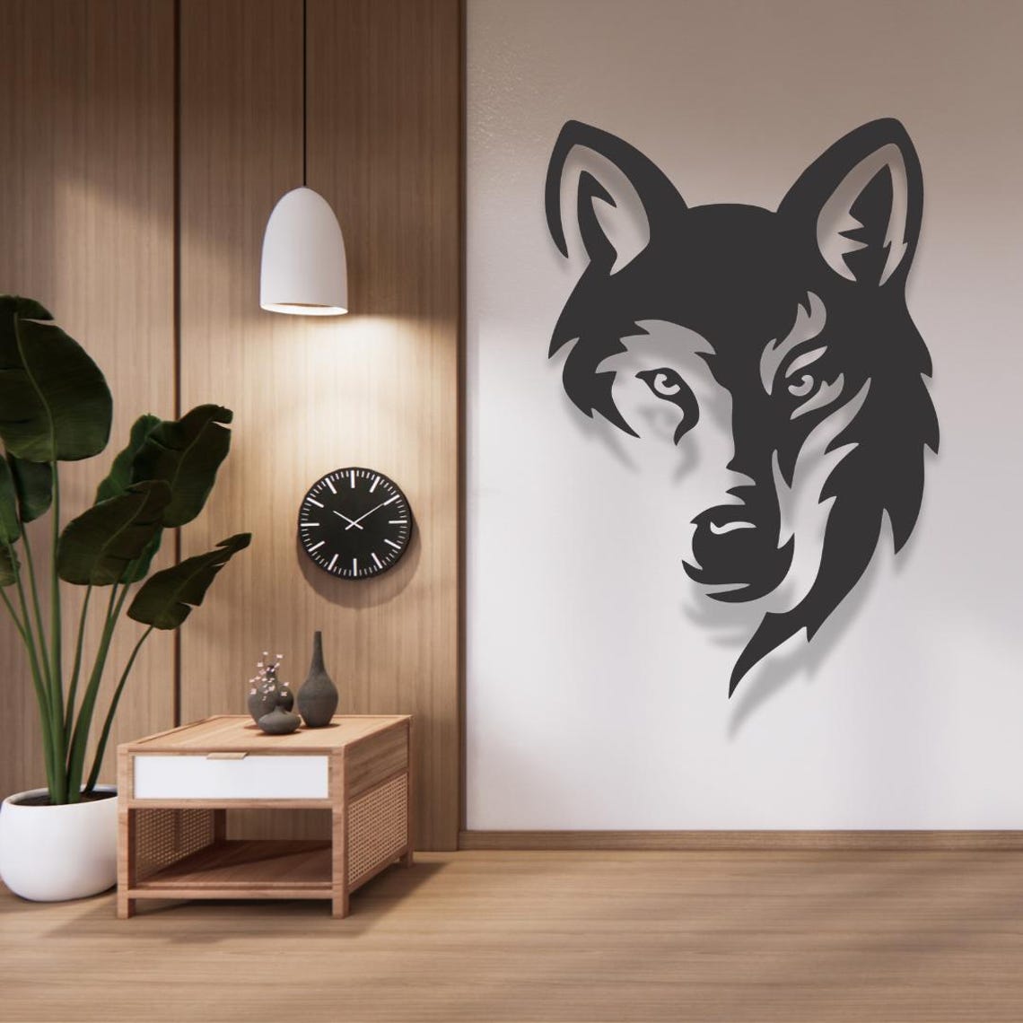 Wolf Face Laser Cut Wall Art | Wildlife Decor (digital Download) - Etsy