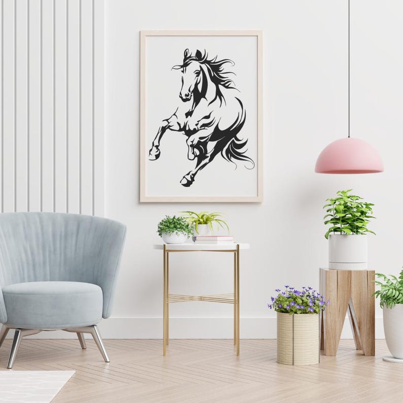 Horse Head Laser Cut SVG DXF | Rustic Farmhouse Wall Art | Horse ...