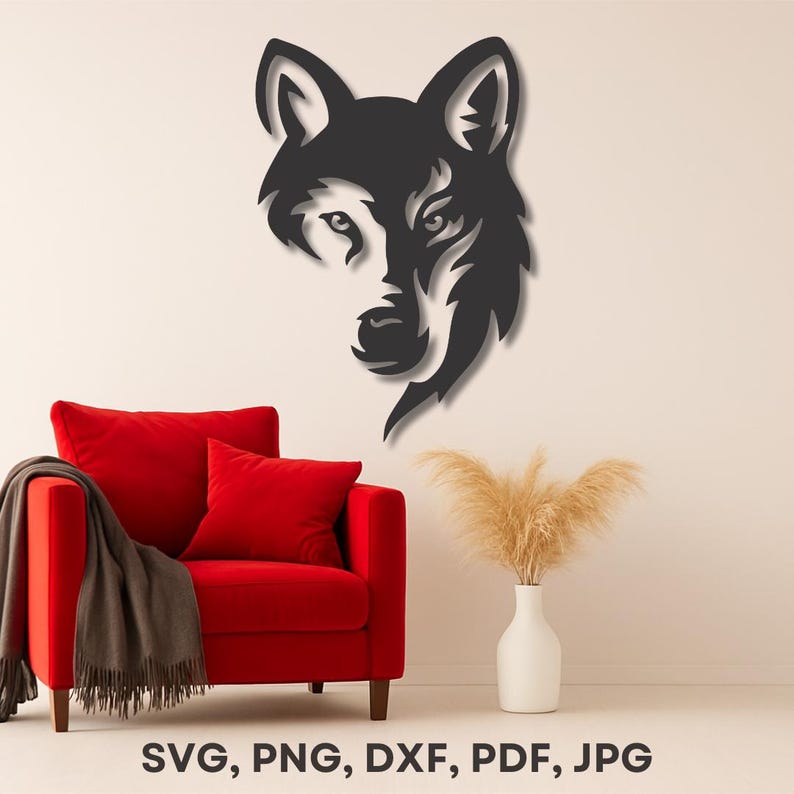 Wolf Face Laser Cut Wall Art | Wildlife Decor (digital Download) - Etsy