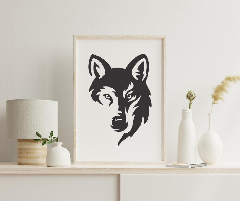 Wolf Face Laser Cut Wall Art | Wildlife Decor (digital Download) - Etsy