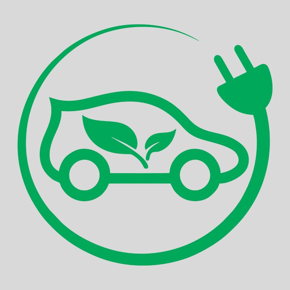 Electric Vehicle Icon SVG EV Car Charging Station Cable Png Dxf JPEG ...