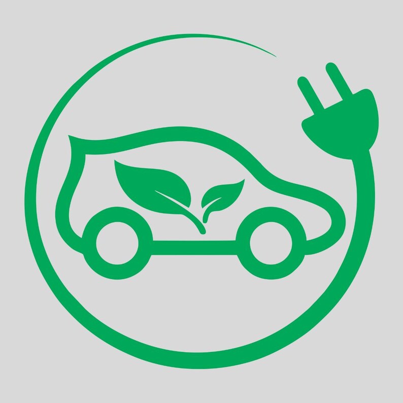 Electric Vehicle Icon SVG EV Car Charging Station Cable Png Dxf JPEG ...