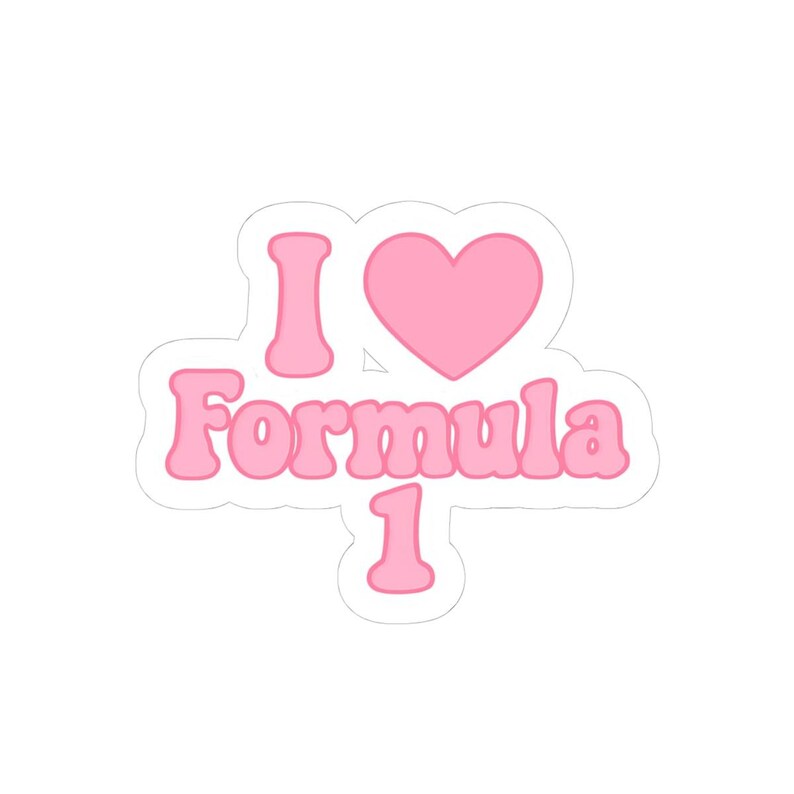 I Love Formula 1 Stickers F1 Racing Fan Sticker Perfect for Laptops ...