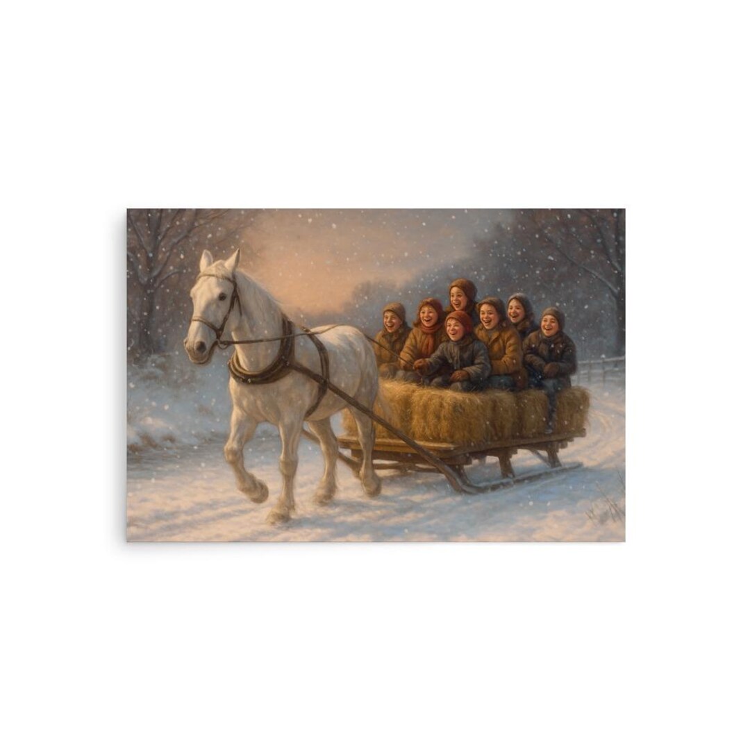 The Hayride This Photo Paper Poster - Etsy
