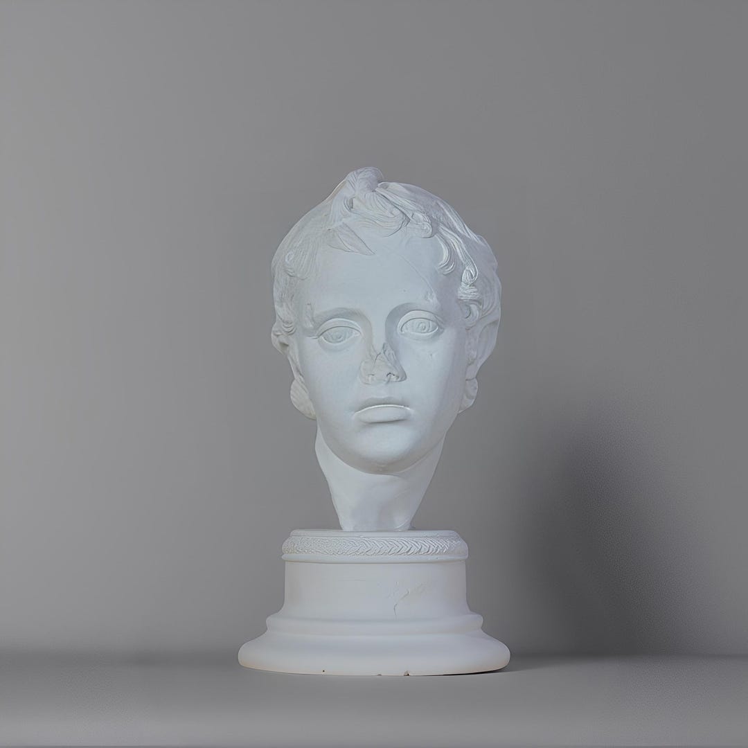 Handmade Eros Sculpture – Stone Powder Decorative Statue – Unique Home ...
