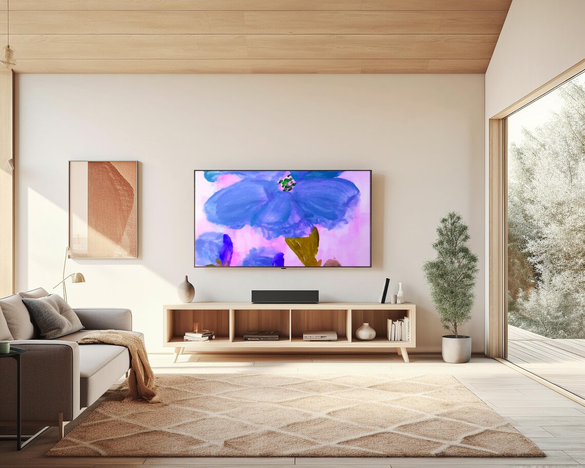 Samsung Frame TV Art | Floral Watercolor Painting | Downloadable TV Art ...