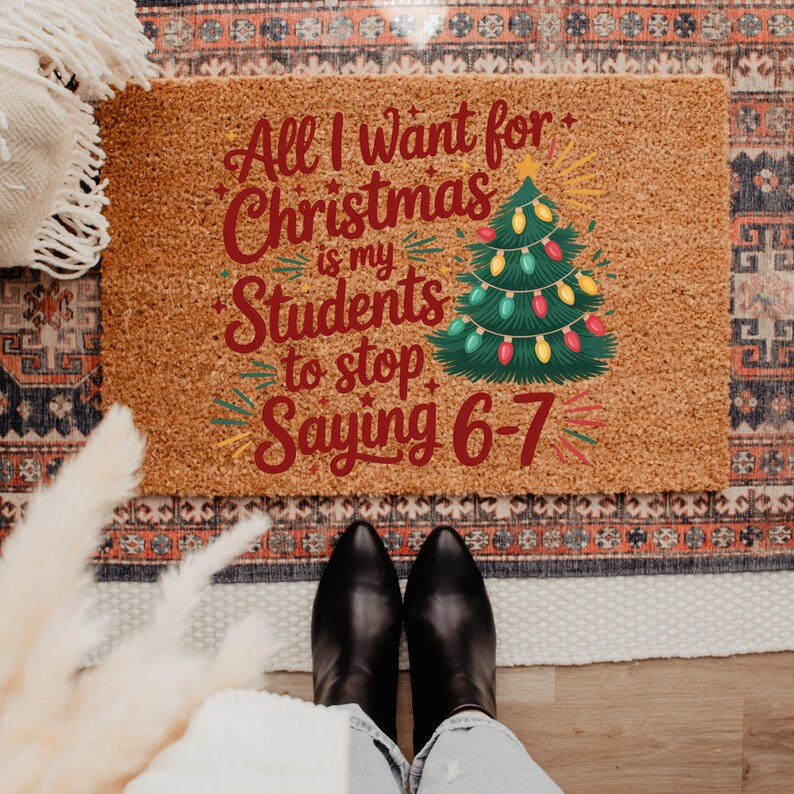 Gen Z Teen Slang Christmas Doormat, Skibidi Ohio Rizz Sigma Doormat ...