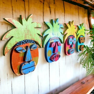 Tiki Mask Wall - Etsy