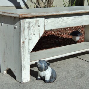 Beach House Style Indoor Coastal Bench Farmhouse Kitchen Seating ...