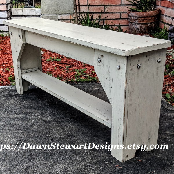 Narrow Bench - Etsy