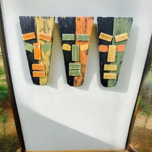 African Safari Tiki Decor Rustic Tribal Mask Wall Hangings Primitive ...