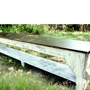 Beach House Style Indoor Coastal Bench Farmhouse Kitchen Seating ...