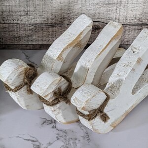 Set of 3 Rustic Wooden Doves Table Décor, Tiered Tray Christmas Wedding ...