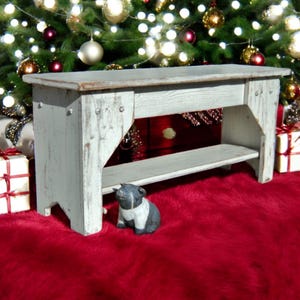 Coastal Farmhouse Furniture, Rustic Entryway Seating, Beach House Style ...