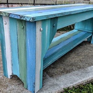 Coastal Farmhouse Furniture, Rustic Entryway Seating, Beach House Style ...