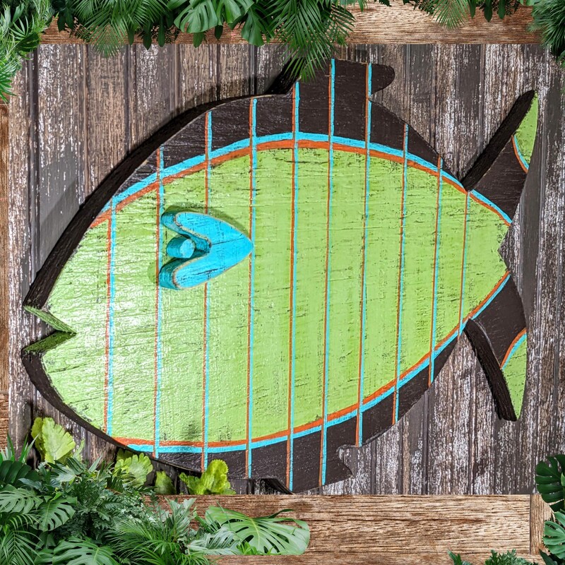 Wooden Fish Wall Art - Etsy