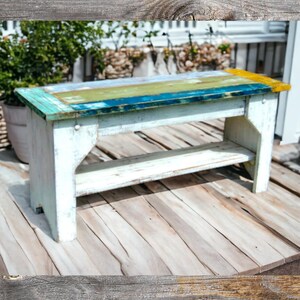 Coastal Farmhouse Furniture, Rustic Entryway Seating, Beach House Style ...