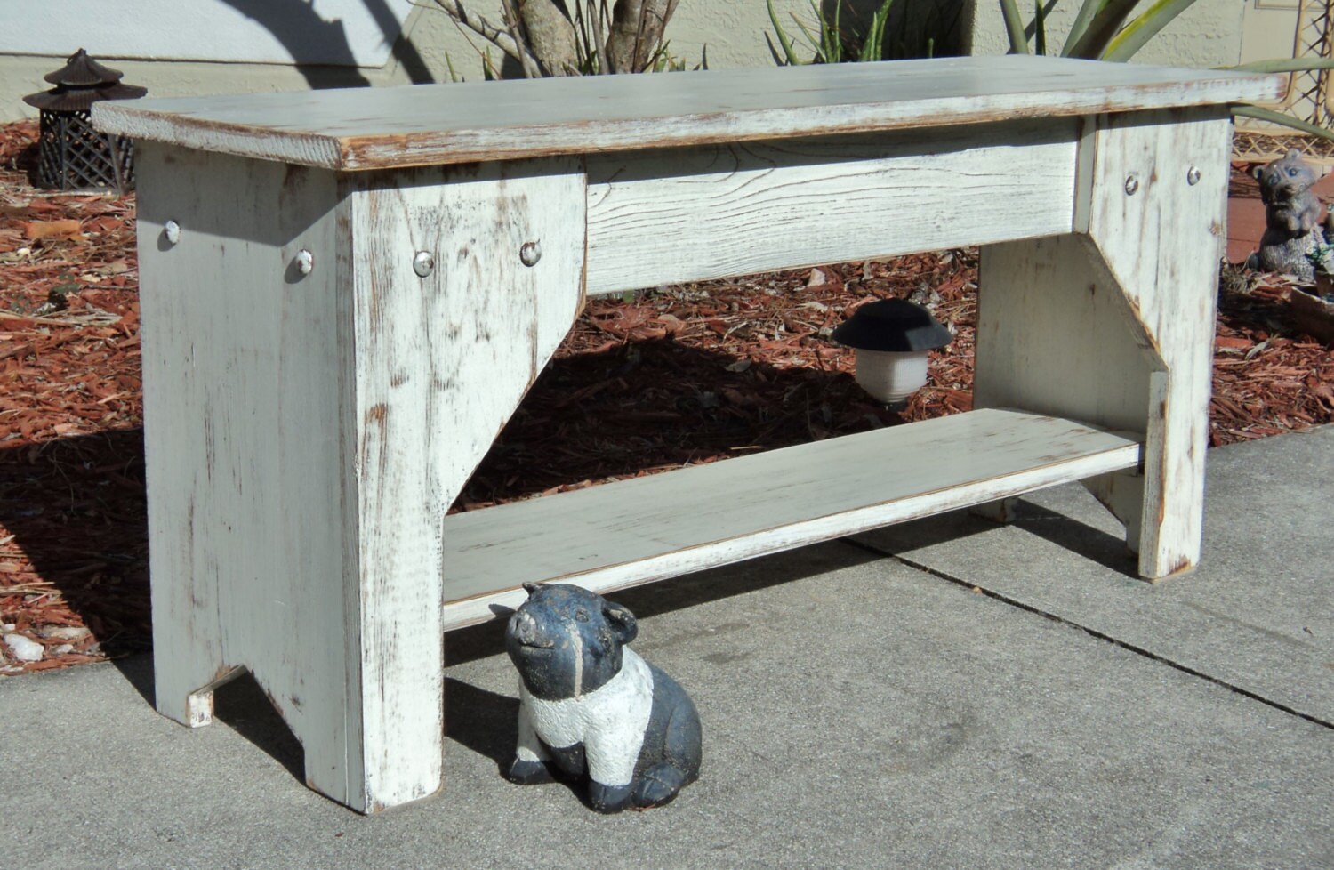 Beach house bench store