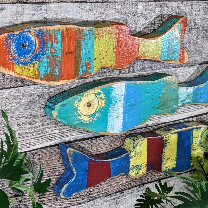 Wooden Fish Wall Decor - Etsy