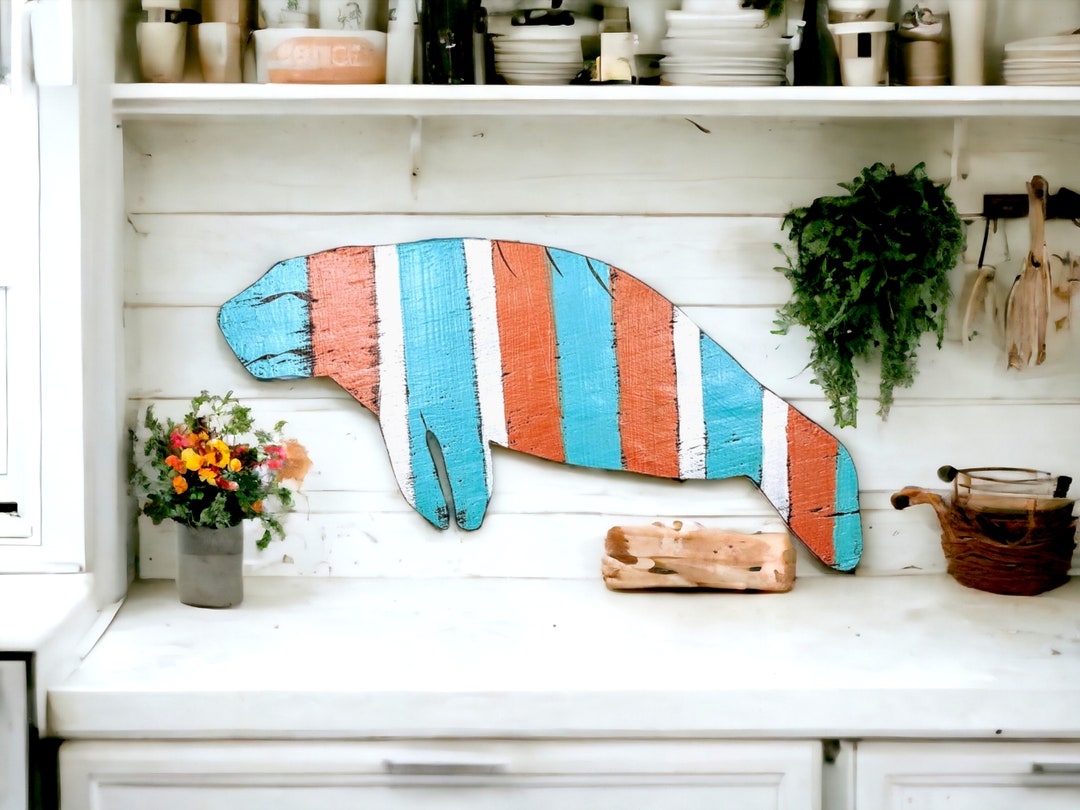 Coastal Living Florida Manatee Wall Decor Ocean Themed Nursery Accent ...