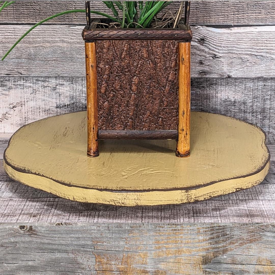 Large Round Riser Stand Wedding Table Pedestal Rustic Round 12" Display ...