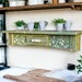 Vintage Inspired Handcrafted Wooden Shelf With Stenciled Rustic Country ...