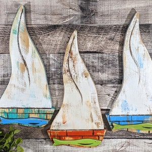 Nautical Nursery Sailboat Ocean Themed Whimsical Swimming Fish Decor ...