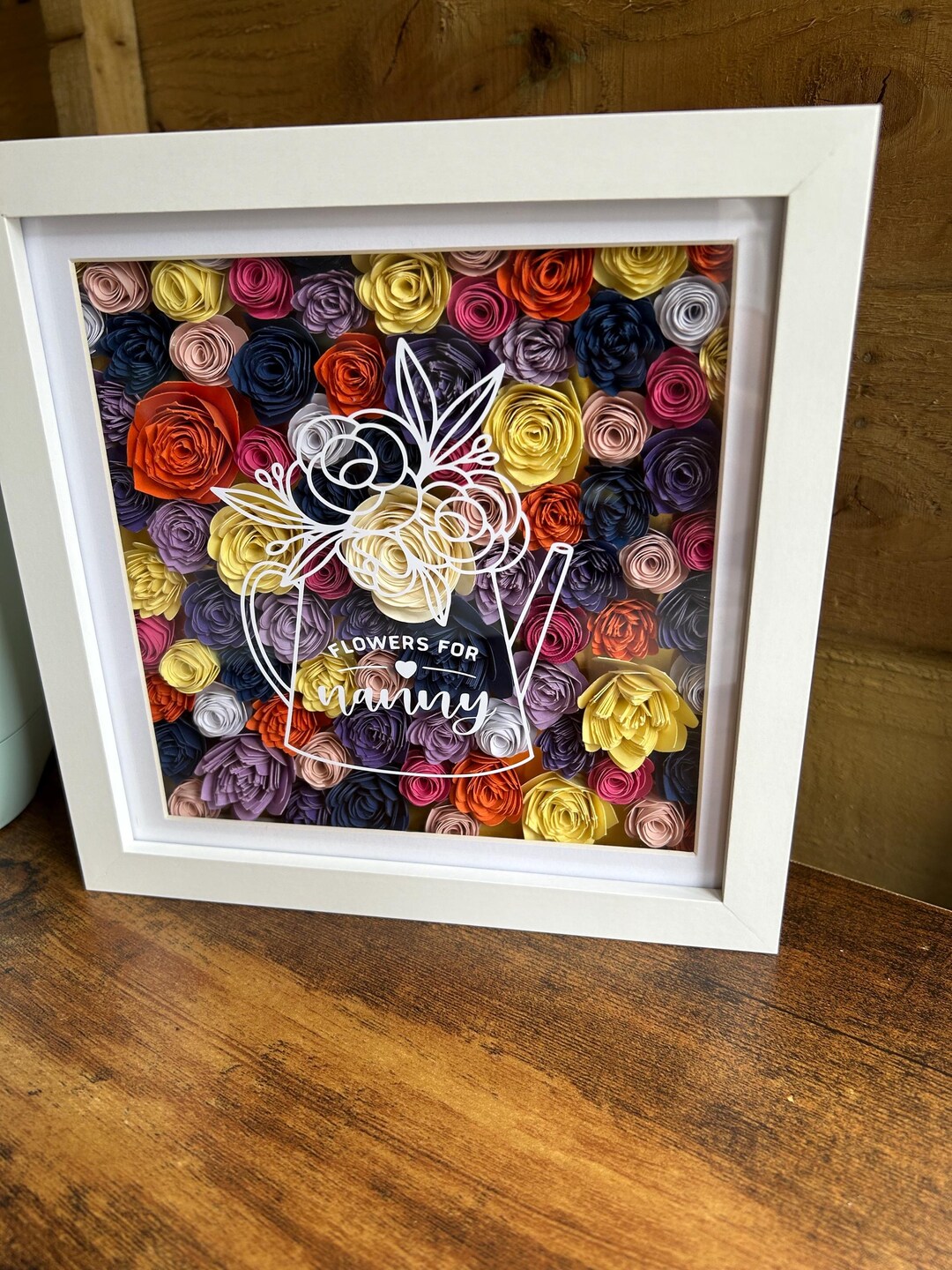 Flowers for Nanny Shadow Box - Etsy