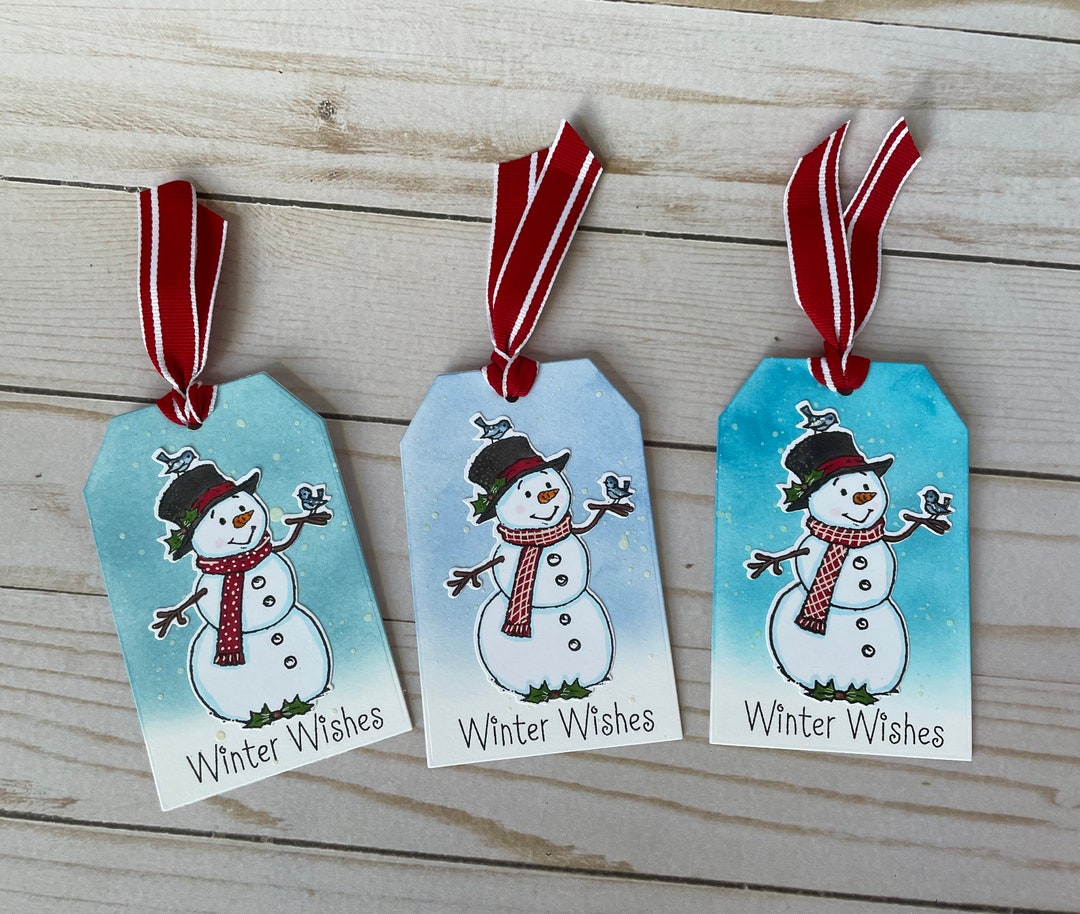 Snowman Holiday Tags, Christmas Tags, Gift Tags - Etsy