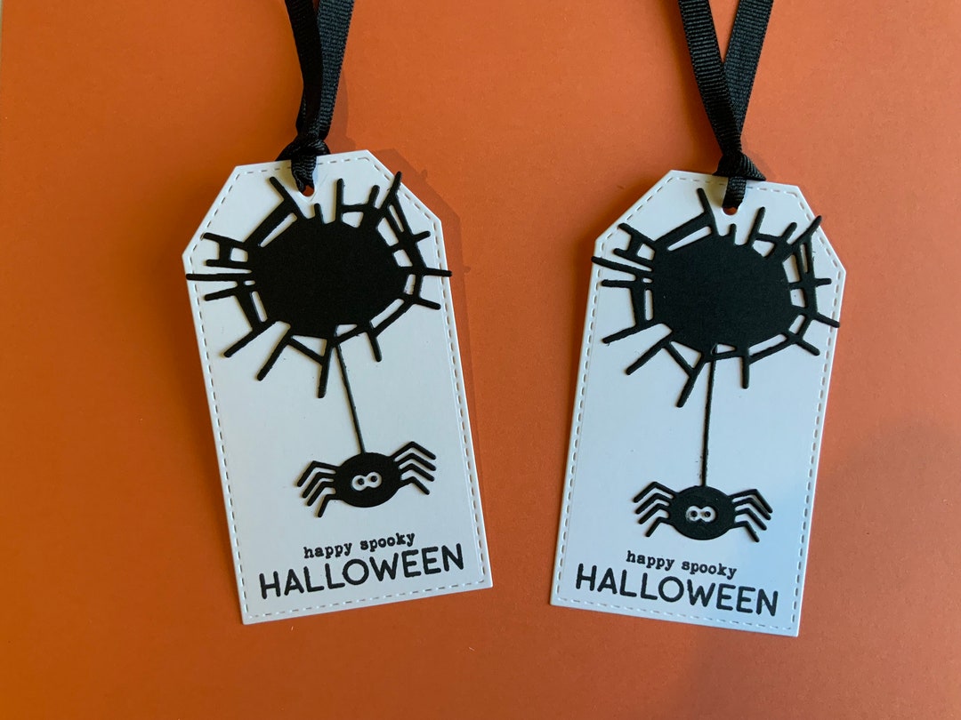 Halloween Gift Tags Spider Web Gift Tags Halloween Gifts - Etsy