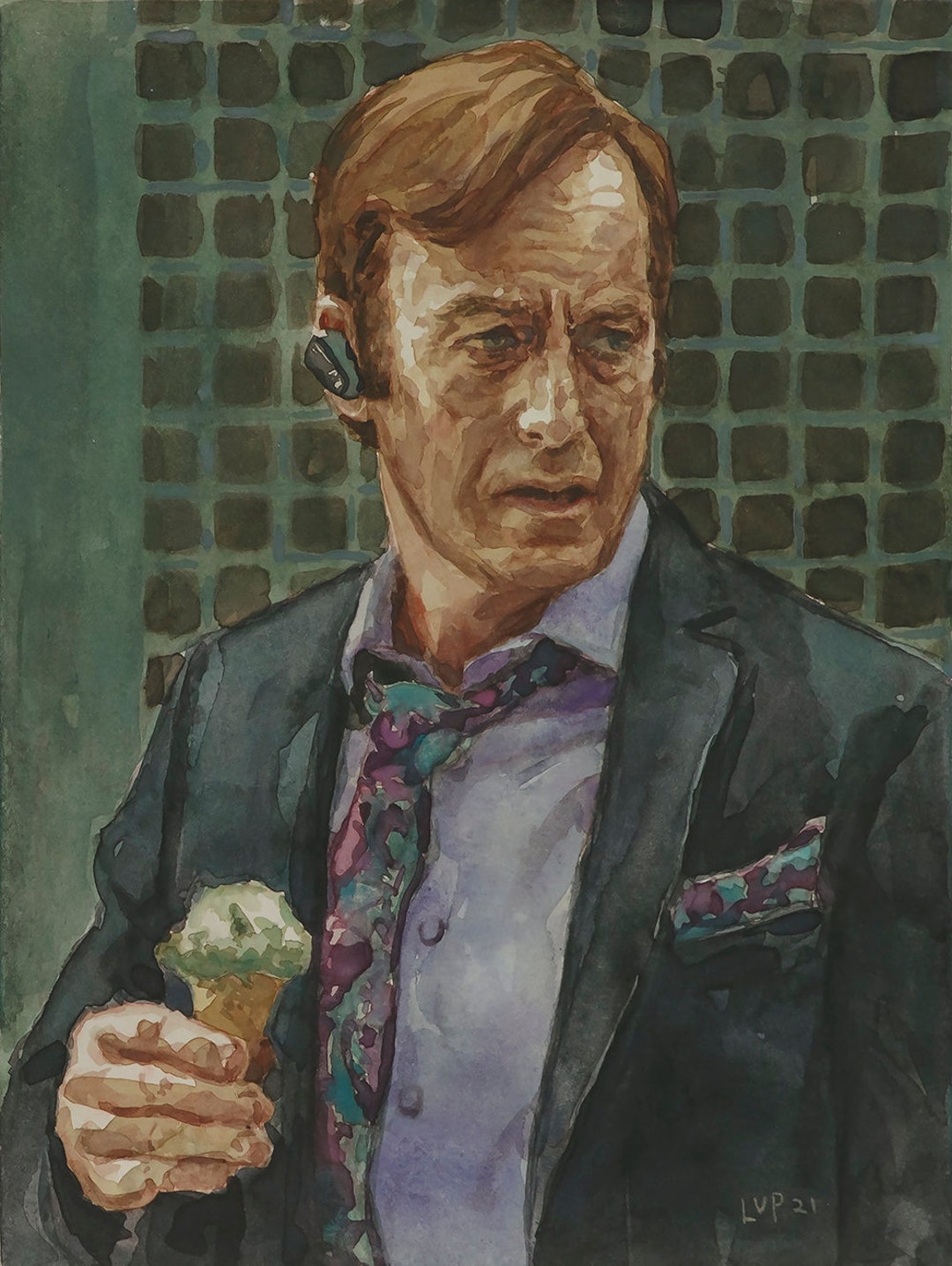 Saul Goodman, PRINT From Watercolor Painting - Better Call Saul- Direct ...