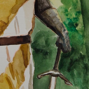 Monty Python Watercolor 6x8, Three-headed Giant - Etsy