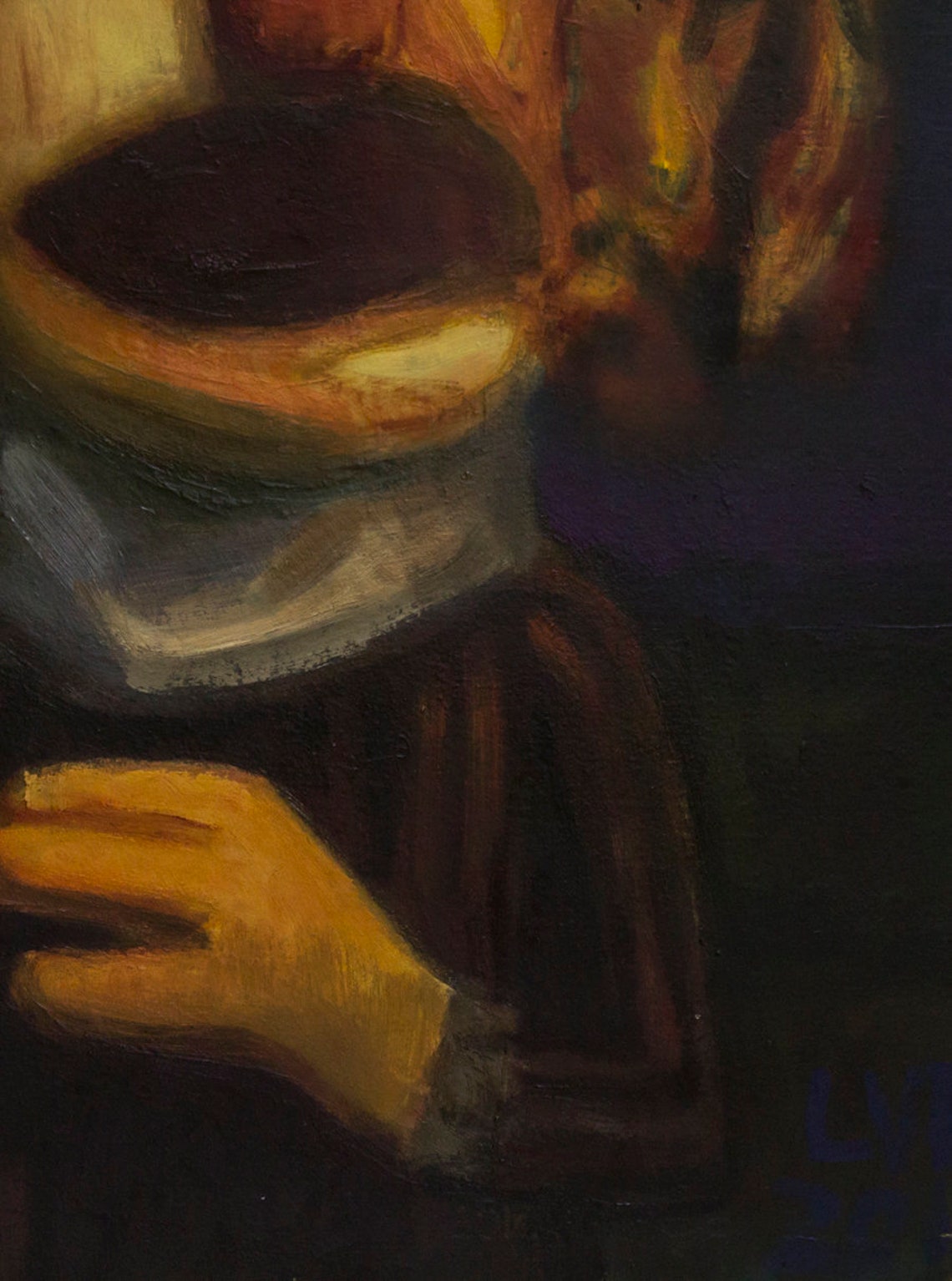 Aflame 22x15in Oil Painting on Paper Artwork Direct From - Etsy