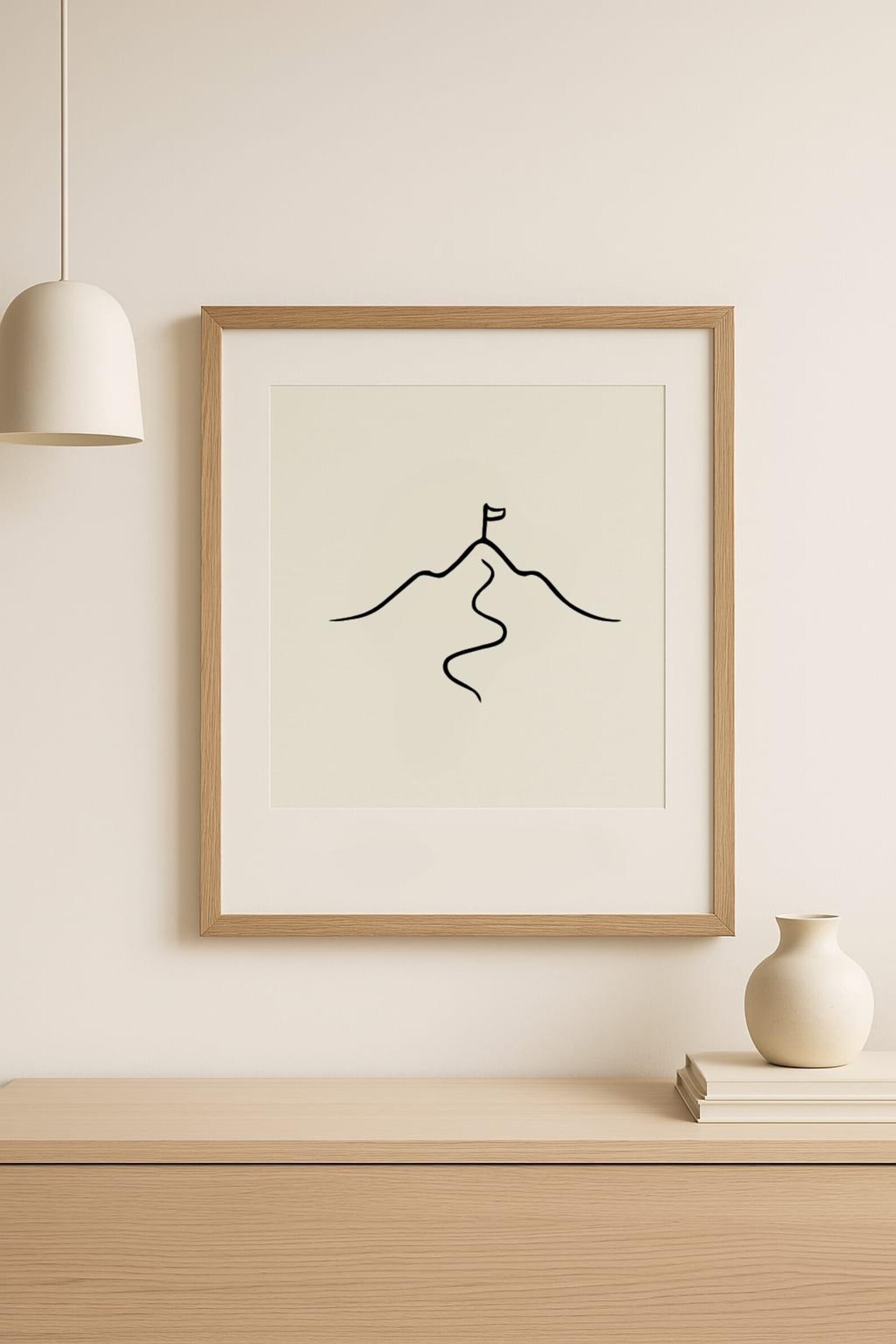 10 Minimalist Ink Art Prints – Black & White Line Drawings, Calm Wall ...
