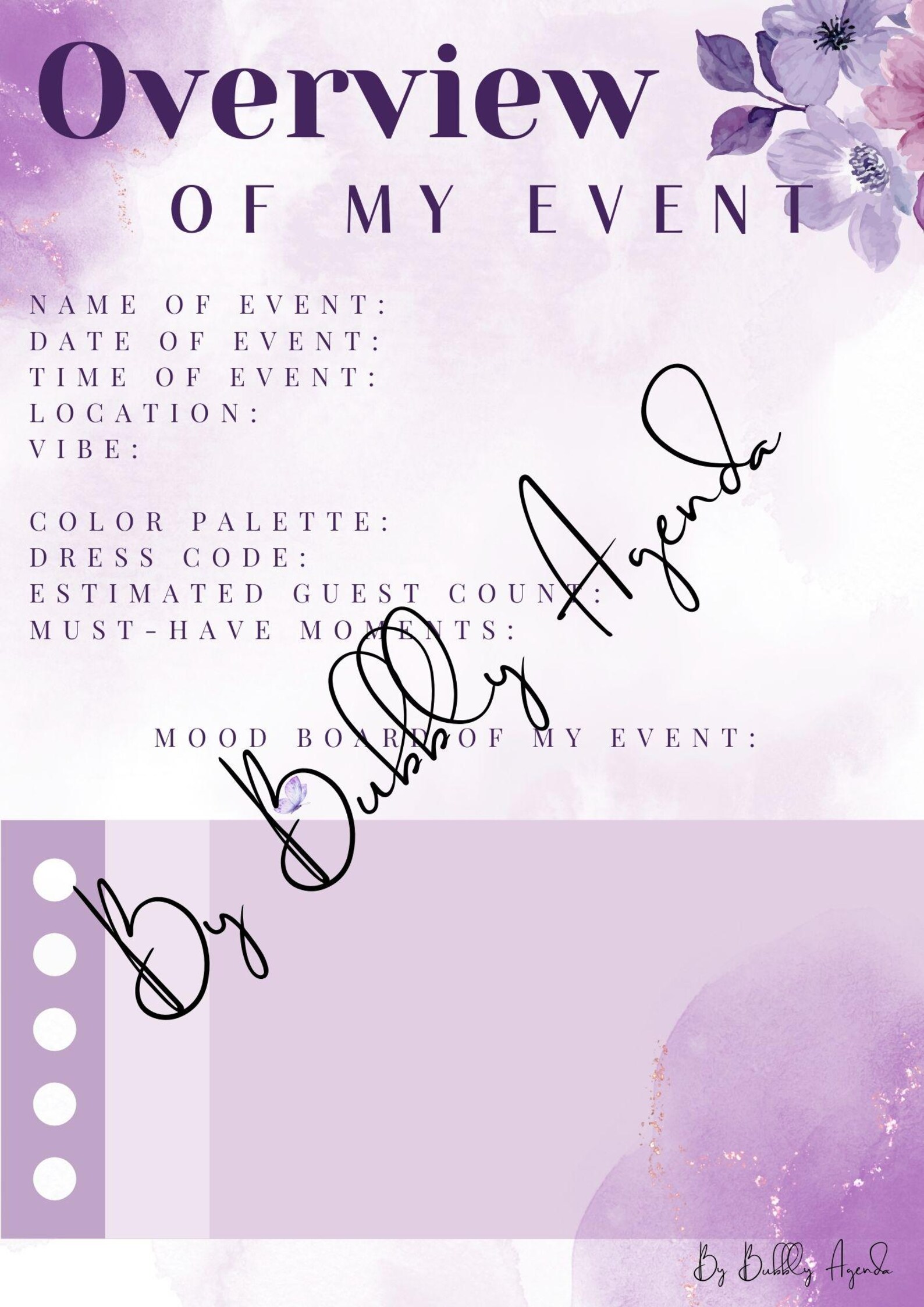 Champagne Lush Party Planner | Printable Boujee Event Organizer ...