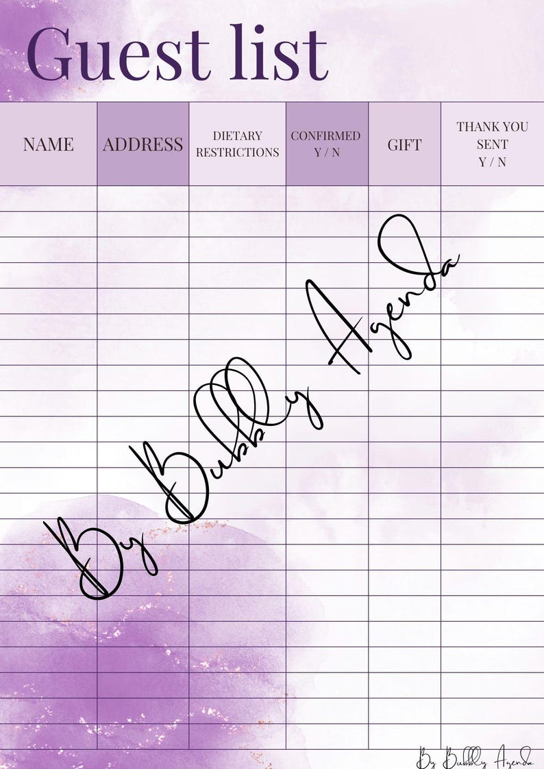 Champagne Lush Party Planner | Printable Boujee Event Organizer ...