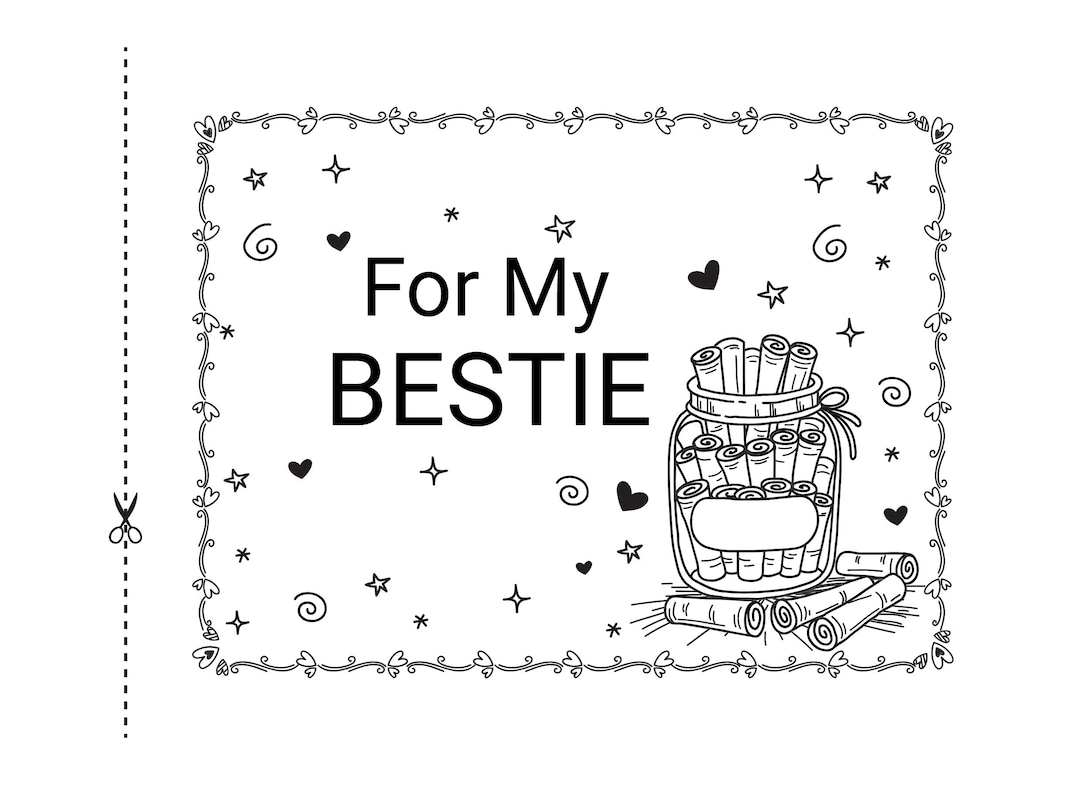 Printable Bestie Coupons: Fun Friendship Activities Book | Instant ...