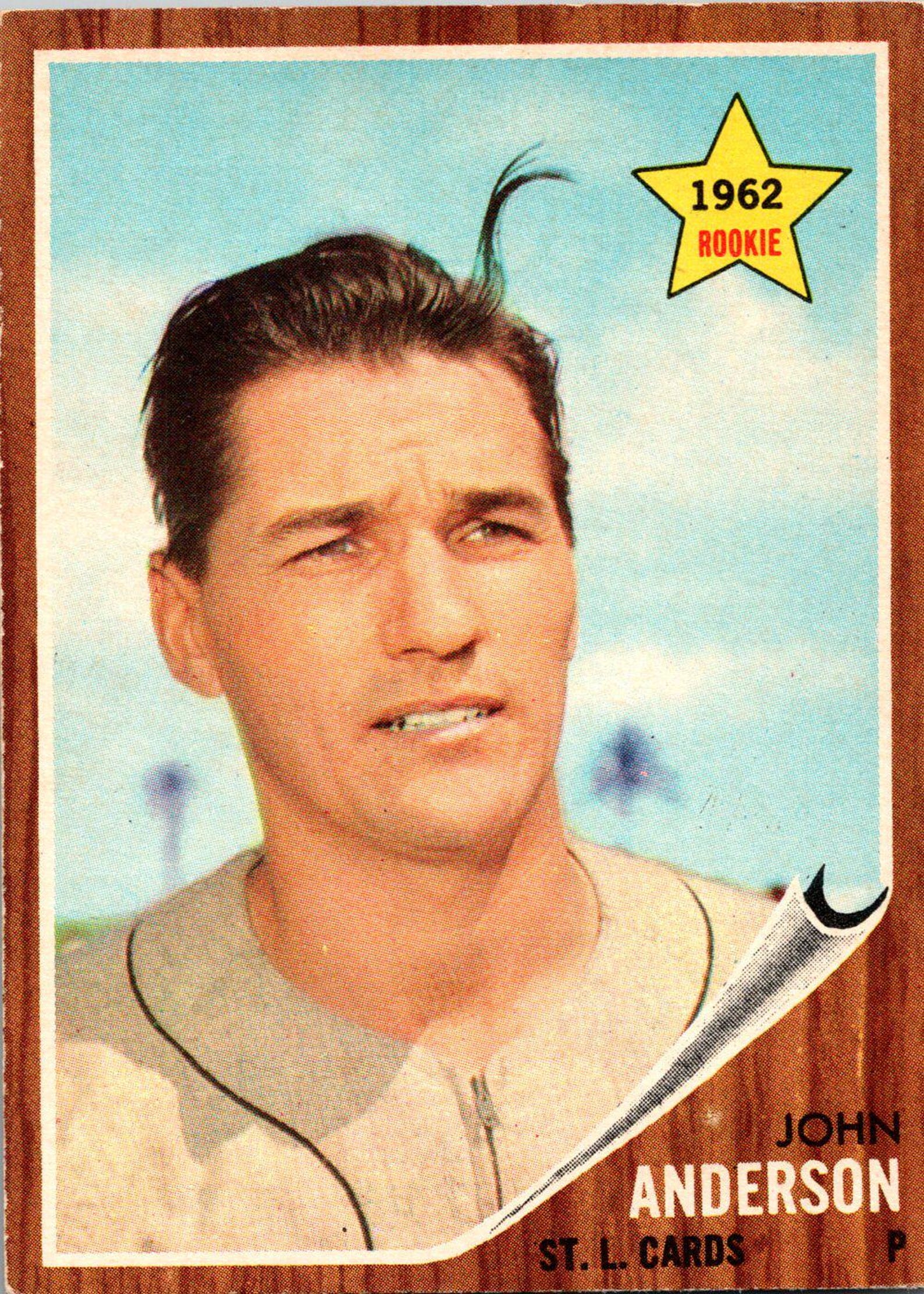 1962 Topps #266 John Anderson Rookie Card – St. Louis Cardinals ...