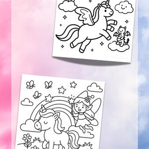10 Cute Unicorn Coloring Pages for Kids – Printable Activity PDF ...