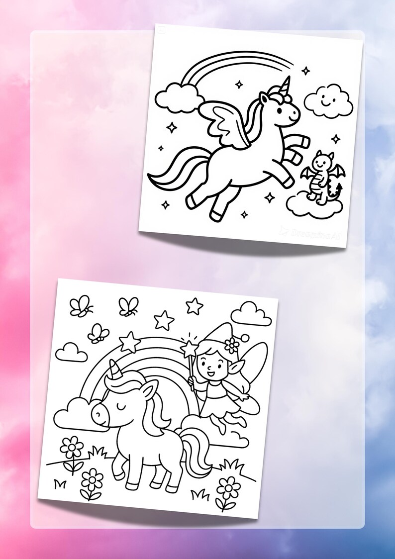 10 Cute Unicorn Coloring Pages for Kids – Printable Activity PDF ...