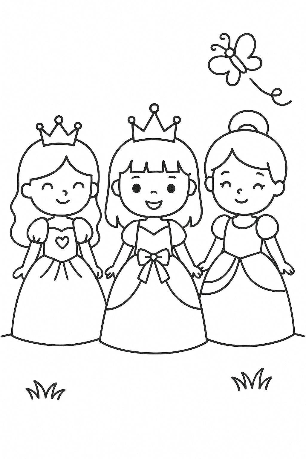 Princess & Castle Coloring Pages for Kids – 10 Fun Sheets! - Etsy