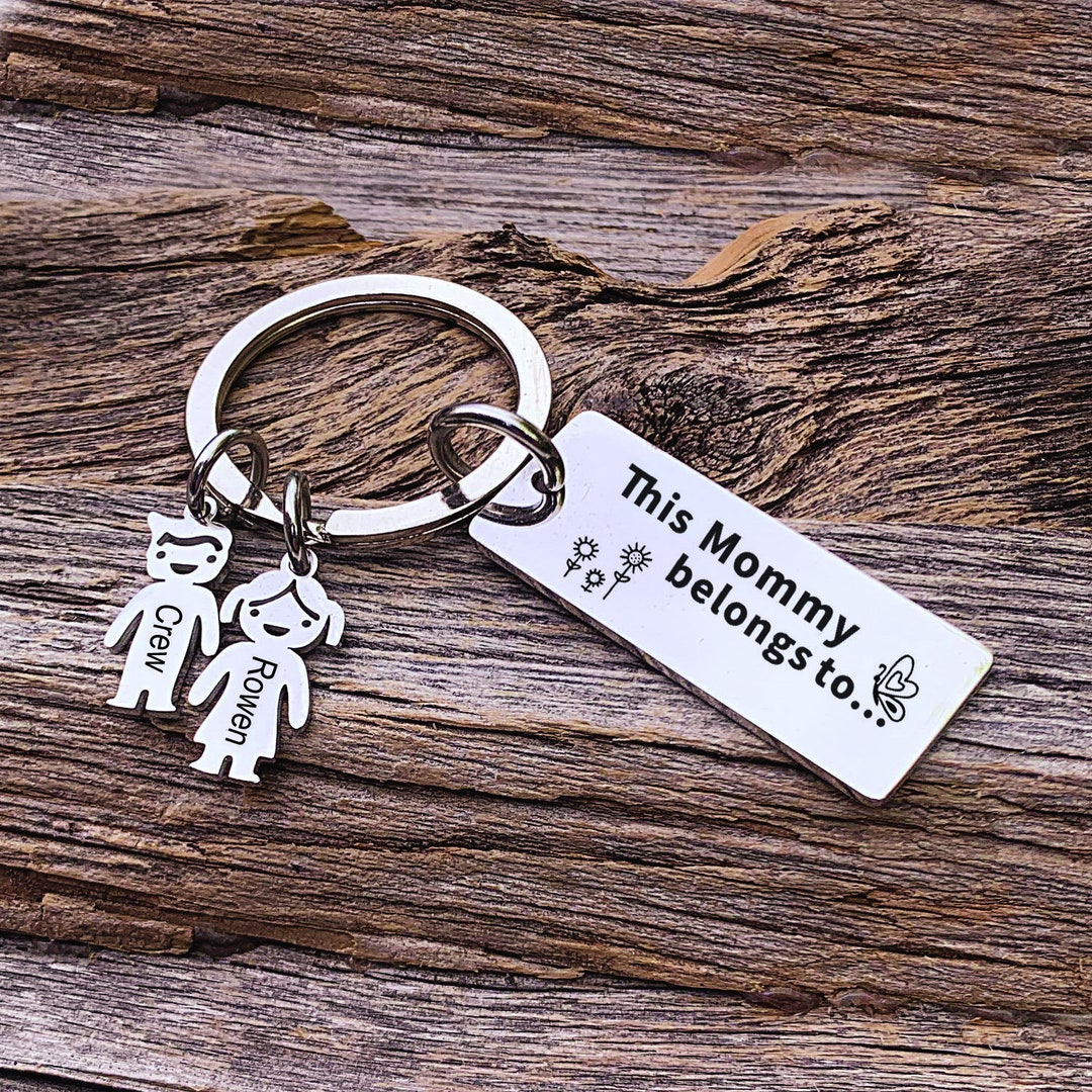 Mommy Keychain- Mothers Day Gift - Personalized Keychain - for Her ...