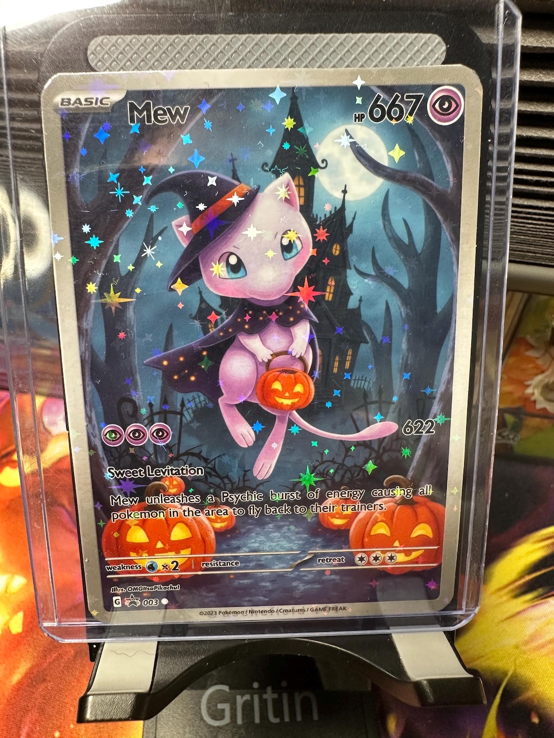 Mew Halloween Custom Card Pokemon Fan Art - Etsy