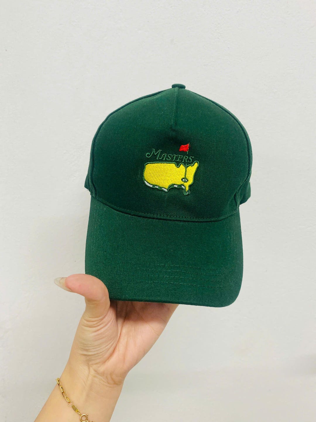 Masters Golf Fitted Hat Green Caddie 2025 - Etsy