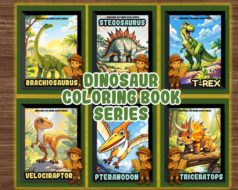 Pteranodon Dinosaur Coloring Book for Kids – 14 Fun Printable Pages ...