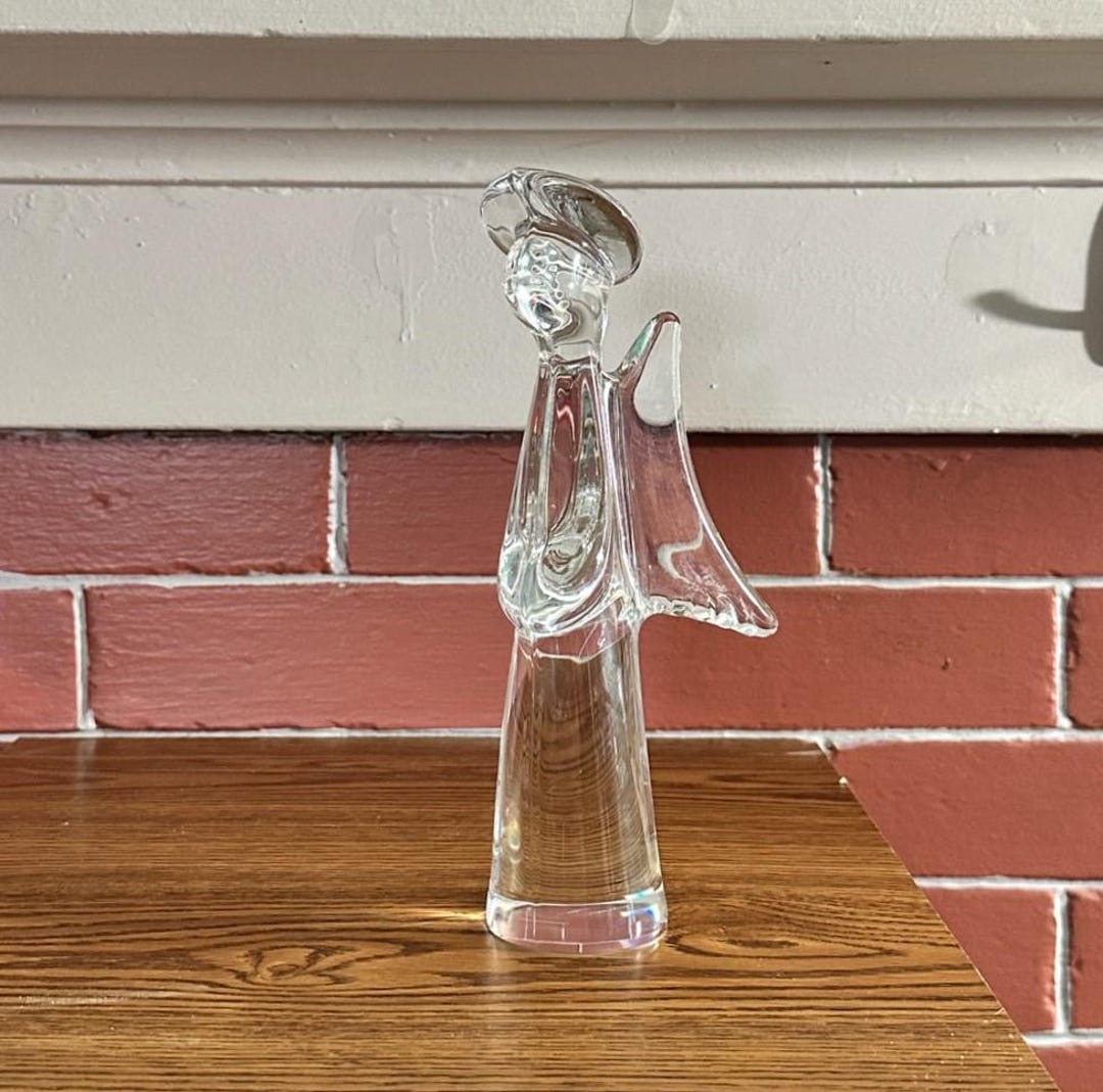 Vintage Angel Glass Angel Figurine the Toscany Collection Angel Lovers ...