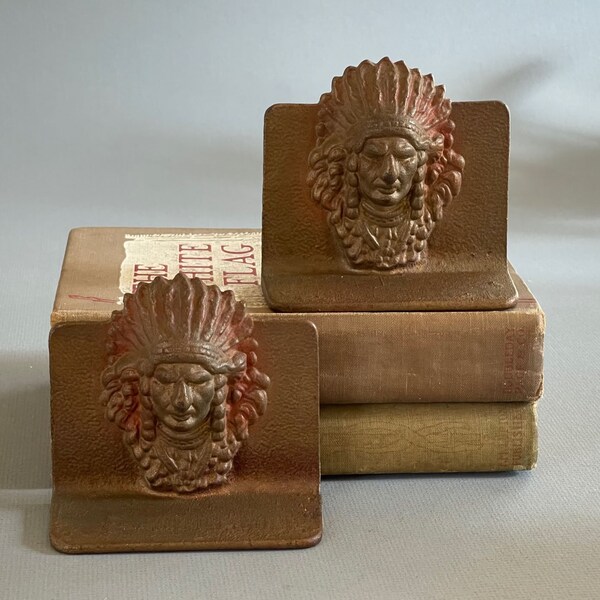 Indian Chief Bookend - Etsy