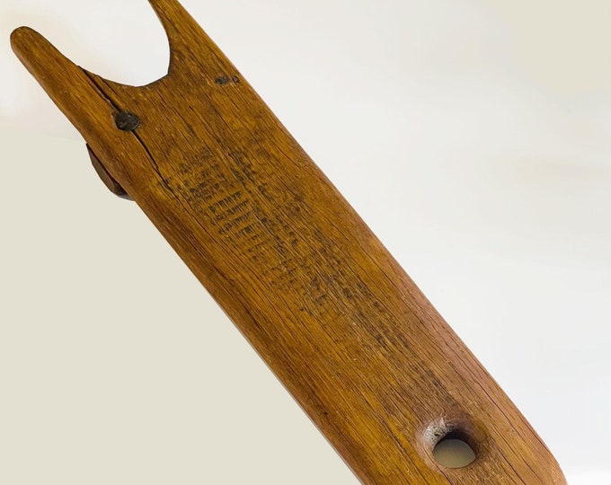Primitive Handmade Wood Bootjack / Antique Boot Jack Remover / Western ...