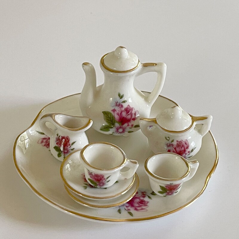 Miniature Tea Set - Etsy