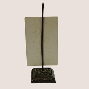 Antique Cast Iron Receipt Spike With Carte-de-visite Photo / Paper ...